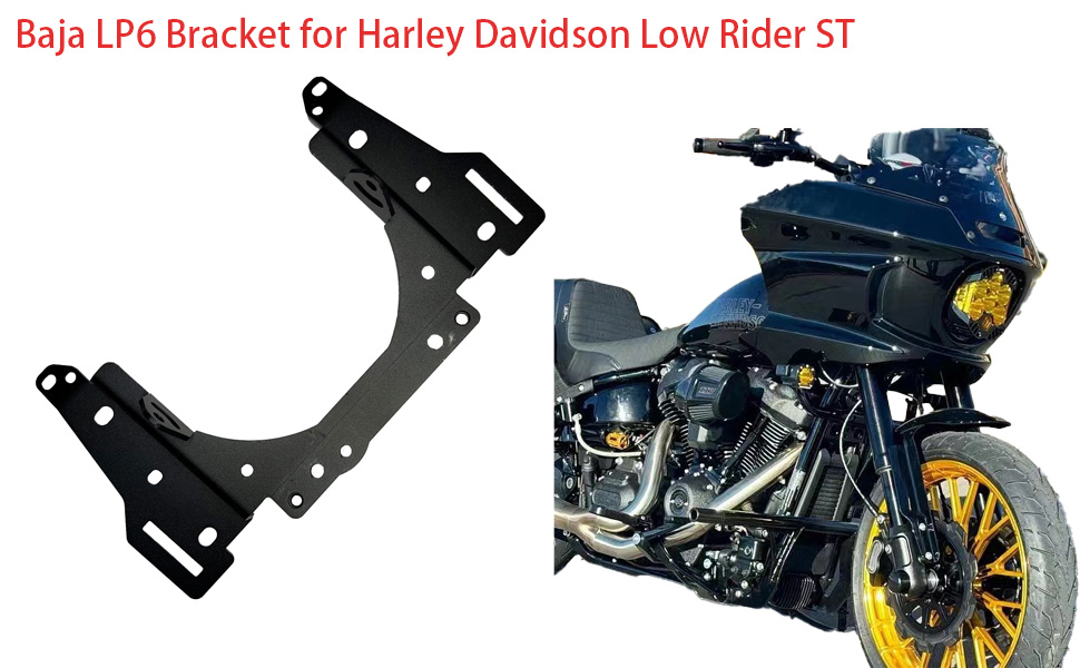 Amazon.com: APPOCAT Baja LP6 LP6-PRO Shark Demon 2 Headlight Bracket for Harley Low Rider ST or ...
