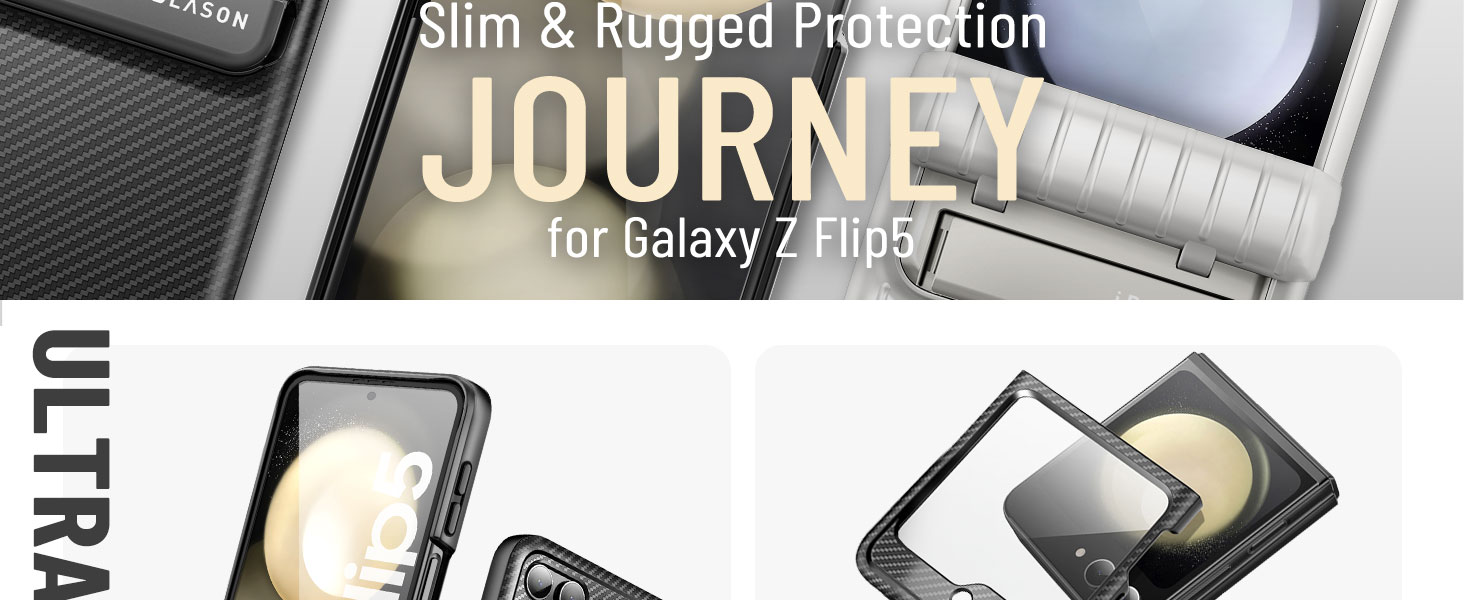 Amazon.com: i-Blason Journey for Samsung Galaxy Z Flip 5 Case (2023) with Built-in Screen ...