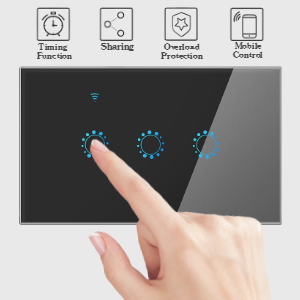 Smart Touch Panel Light Switch, Smart Switch Support Voice Control ...