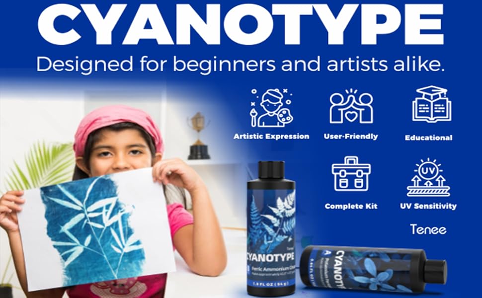 Complete Cyanotype Kit, Cyanotype Sensitizer Set for Sun Printing ...