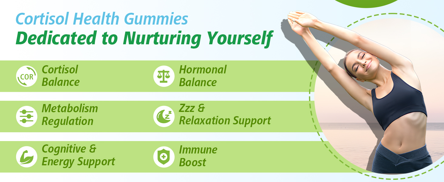 Amazon.com: Cortisol Gummies for Women, 16-in-1 Cortisol Supplements for Women,Cortisol Reducer ...