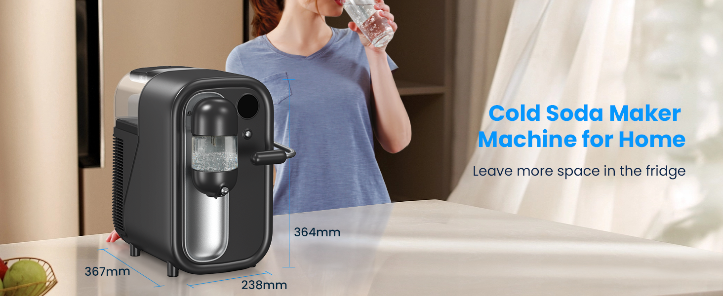 Amazon.com: GLACIER FRESH Newest Cold Soda Maker，Electric Carbonated Water Machine,North America ...