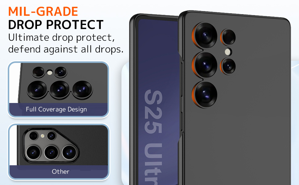 Amazon.com: NINKI Samsung Galaxy S25 Ultra Case with Stand, Ultra Slim 3-Way Kickstand Case ...