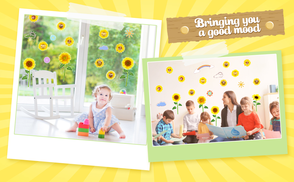 Amazon.com: Chinco Sunflower Bulletin Board Decorations Set Back to ...