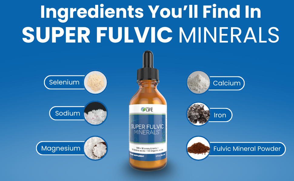 Amazon.com: Super Fulvic Minerals: Herbal Detox - 2 oz. | 128 Servings. Nutrient-Rich Formula ...