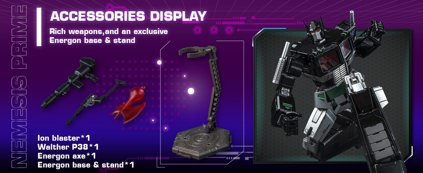 Amazon.com: YOLOPARK Transformers G1 Nemesis Prime with Upgraded ...