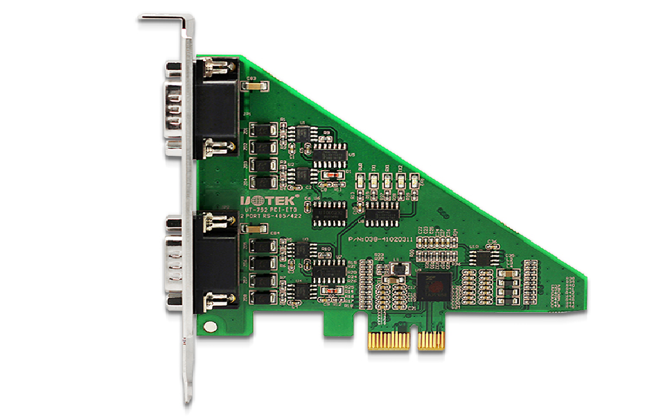 UOTEK PCI Express to RS485 Adapter 2 Ports, High-Speed PCIE to RS485 RS422 Serial Expansion Card ...