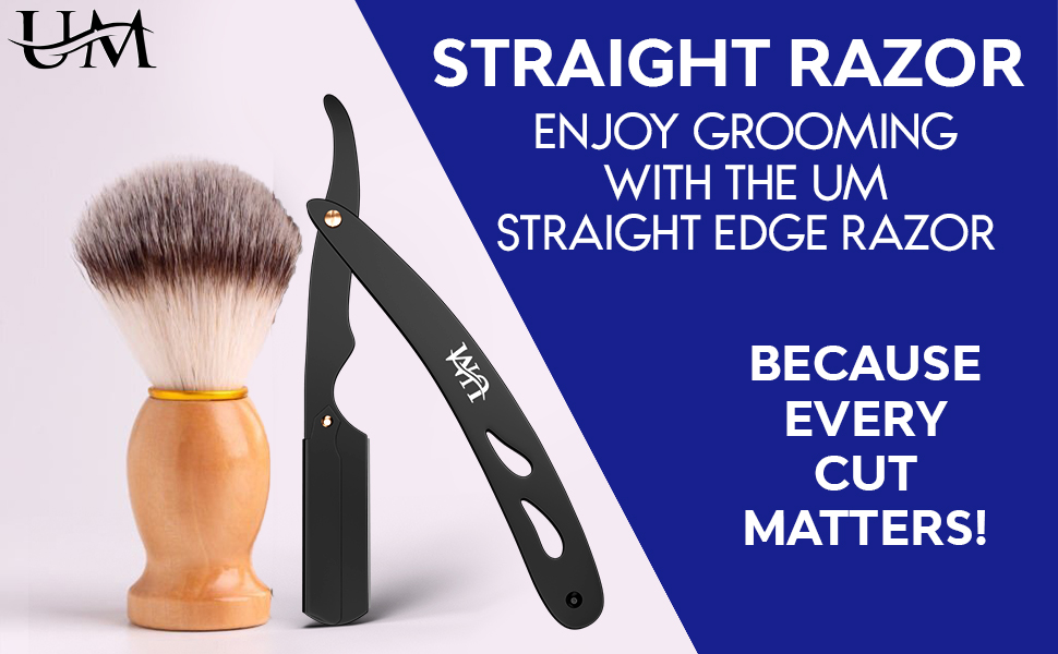 Amazon.com: UM Supplies Straight Razors For Men Beard Shaving Knives ...