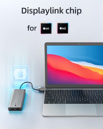 Amazon.com: Displaylink Dock,Displaylink Docking Station Dual Monitor,10Gbps USB C Docking ...