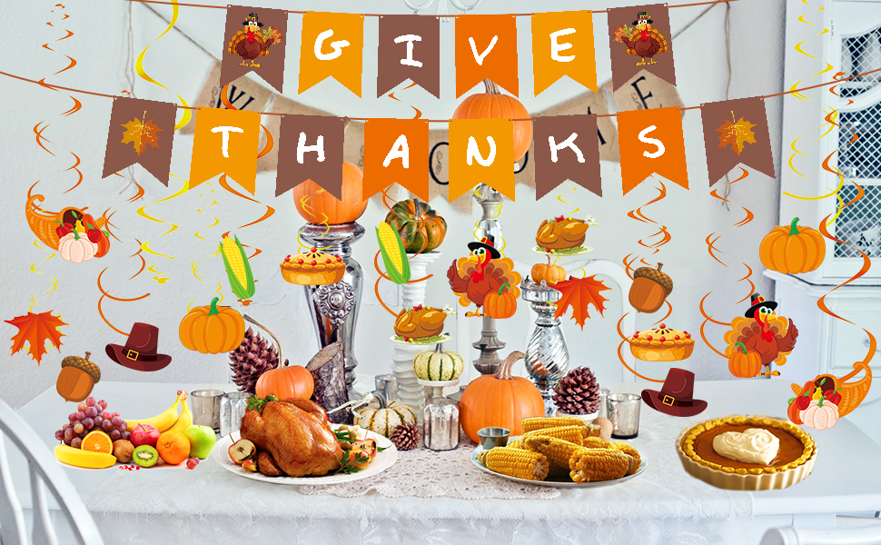 Amazon.com: Thanksgiving Decorations, Pre-Assembled Happy Thanksgiving ...