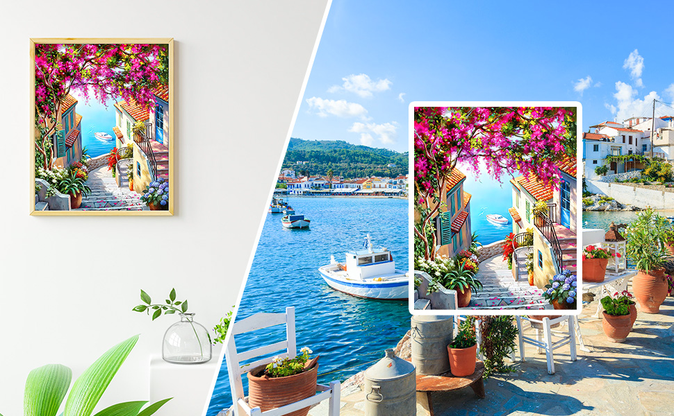 gelrovaled Malen Nach Zahlen Erwachsene, DIY Handgemalt Ölgemälde Kit für Anfänger und ...