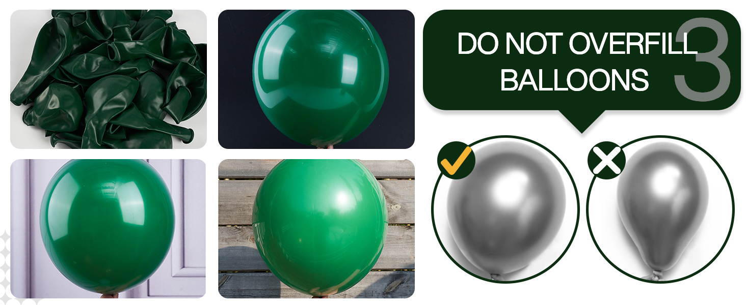 Amazon.com: PartyWoo Hunter Green Balloons, 125 pcs Green Balloons Different Sizes Pack of 36 ...