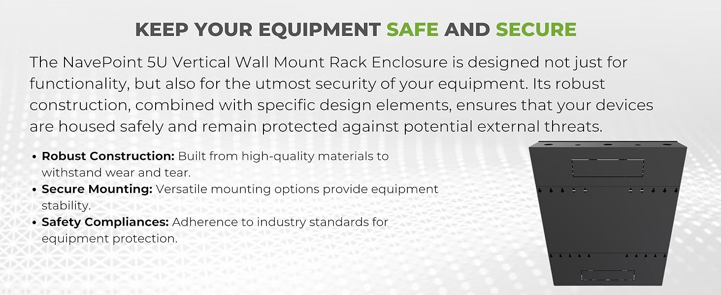 Amazon.com: NavePoint 5U Vertical Server Rack Enclosure, Low Profile, 23.6" Deep, Max Weight ...
