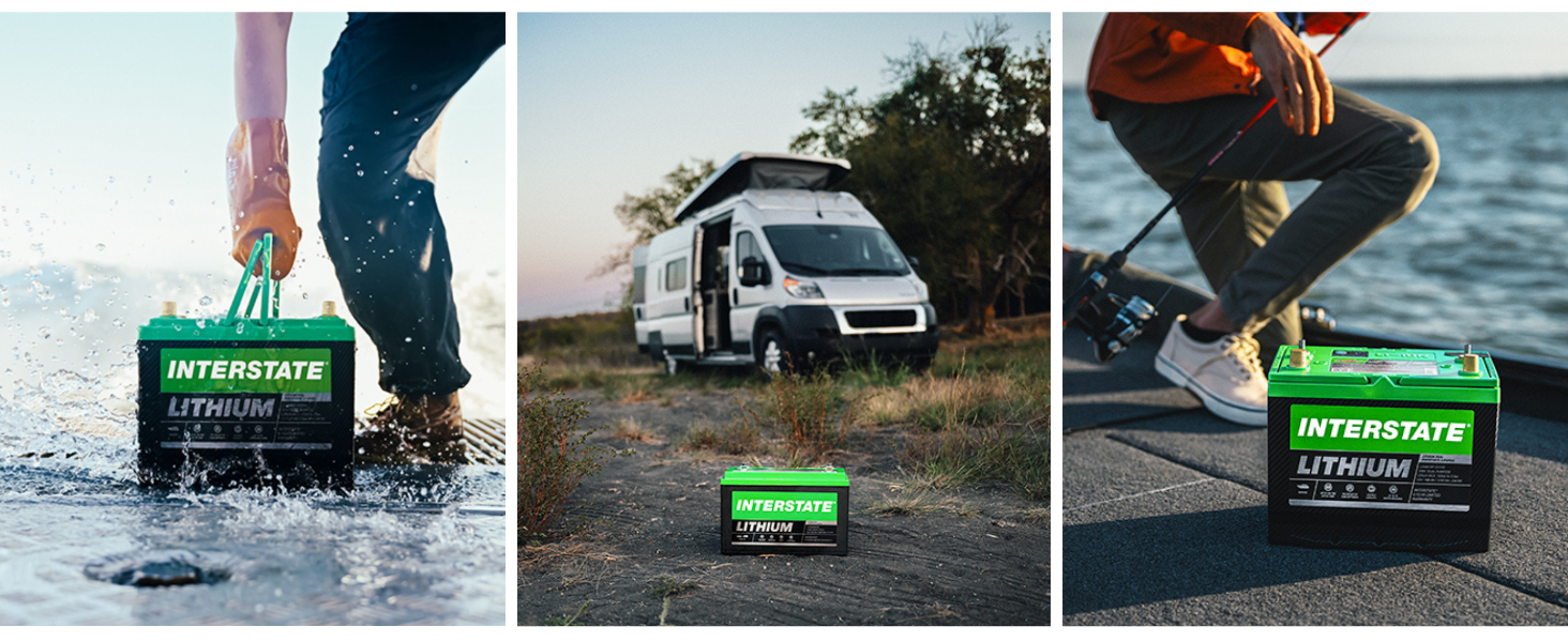 Amazon.com: Interstate Batteries 12V 60Ah Group Size 24M Lithium Deep ...