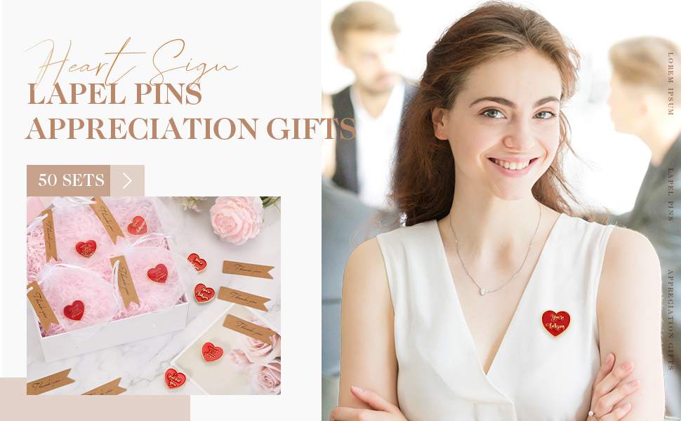 Amazon.com : Sasylvia 50 Set Inspirational Lapel Pins Employee Appreciation Gift Brooch Pin ...