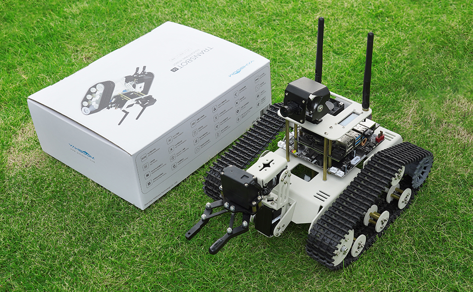 Amazon.com: Yahboom Tank Chassis Robot with AI Camera DIY Programmable ...