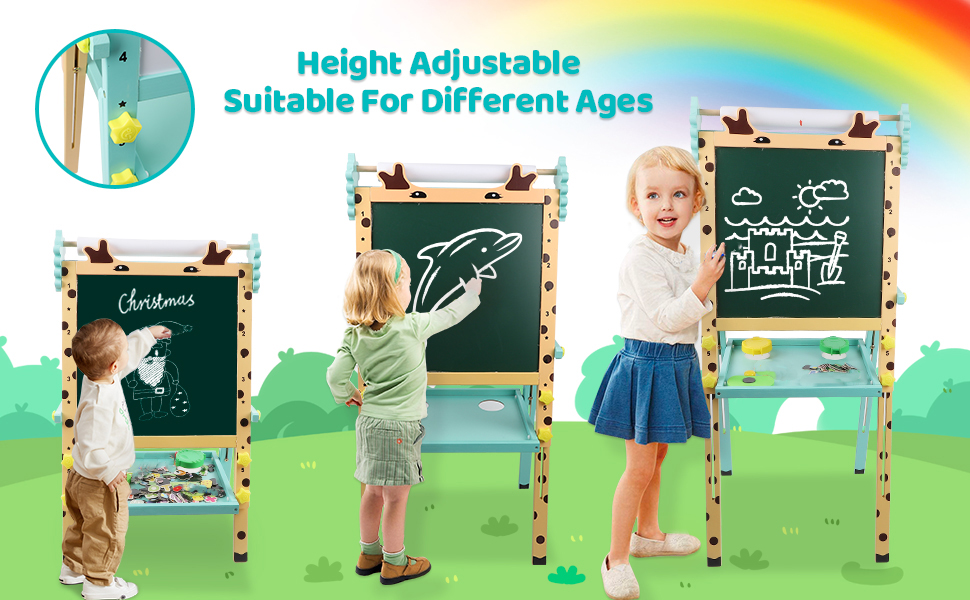 Kinder Spiel Tafel aus Holz|schreibtafel kinder,Kinder Kreidetafel Holzkreidetafel Doppelseitige ...