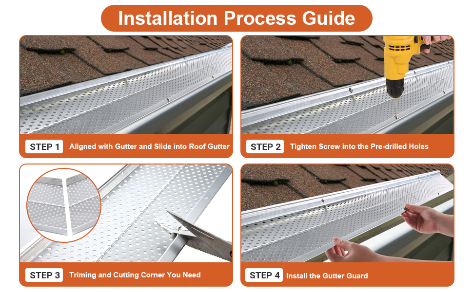 Gutter Guard 5inch, Sample Pack, Raptor Gutter Guard Leaf Gutter ...