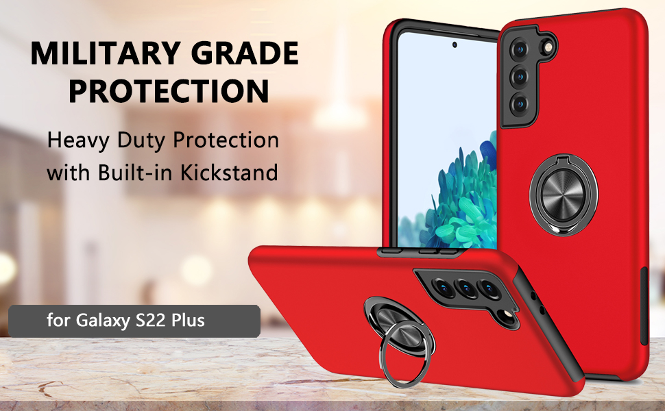 Amazon.com: Galaxy S22 Plus Case for Samsung Galaxy S22 Plus Case Military Grade Shockproof ...