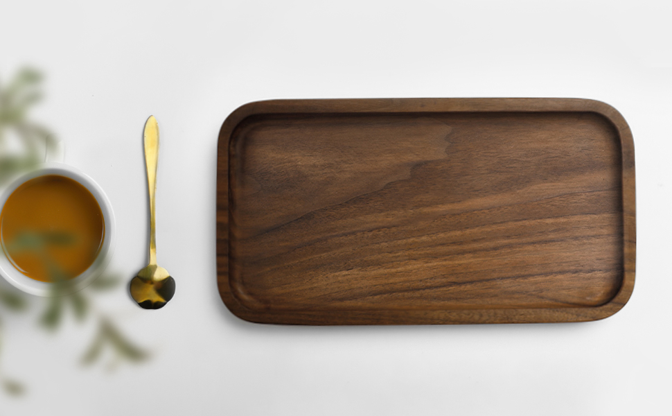 Amazon.com: Trays, Wood Tray, Walnut Tray, Storage and Gift-Giving ...