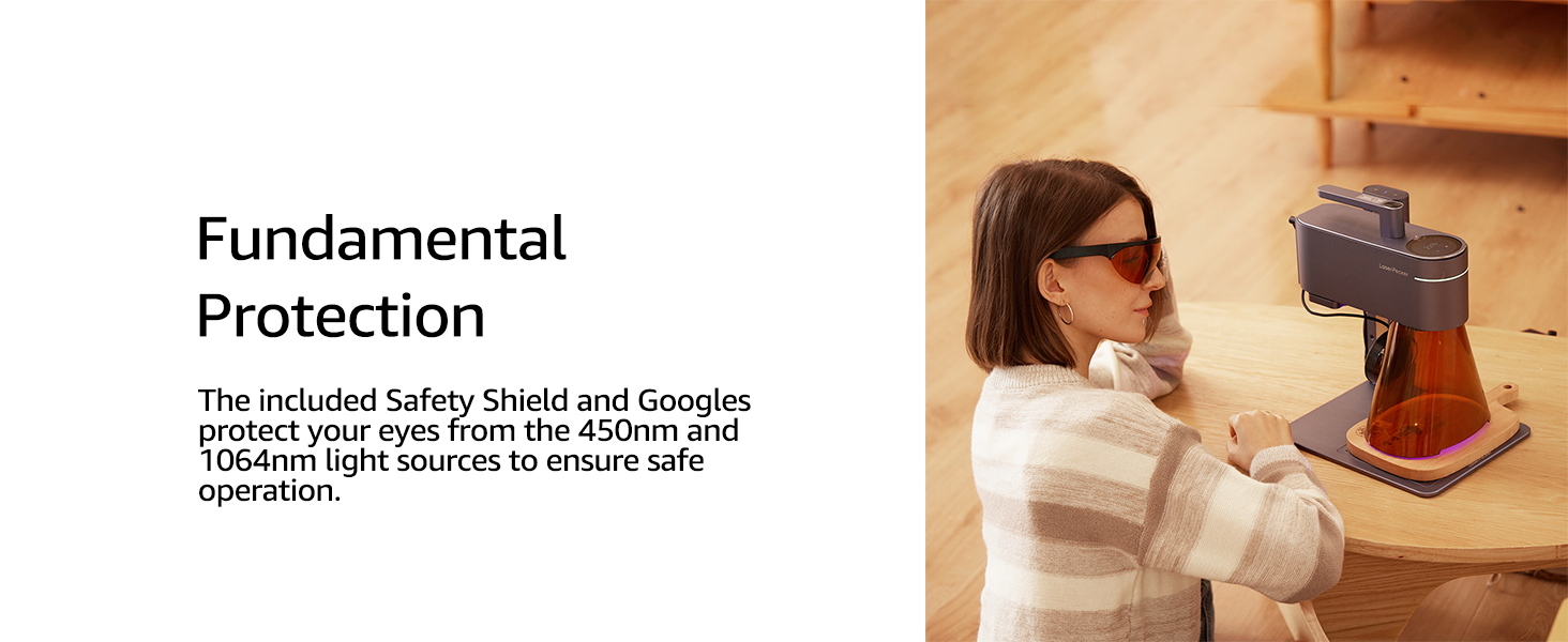 Amazon.com: LaserPecker LP4 Dual-Laser Engraver with Cubic Protection Cover, Auto-Pause Safety ...