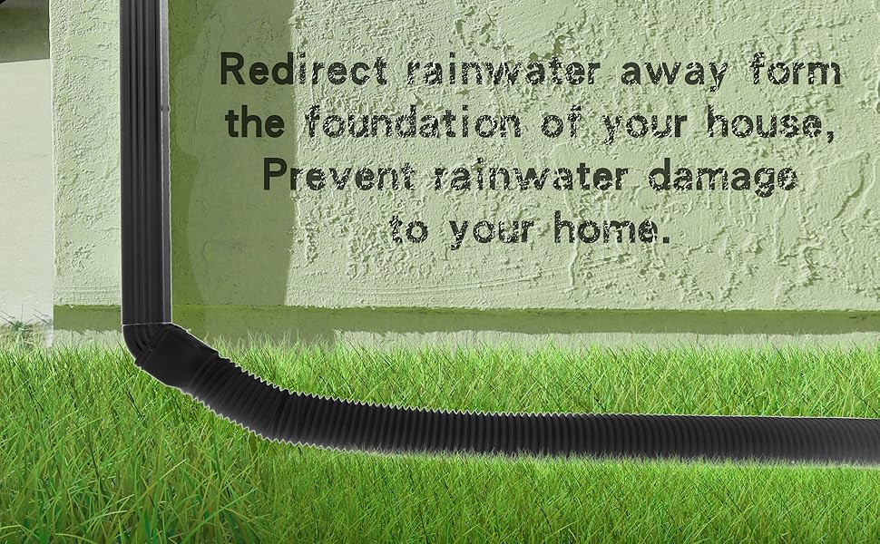 NAACOO Gutter Downspout Extensions, 65 inch Downspout Extender - Rain ...