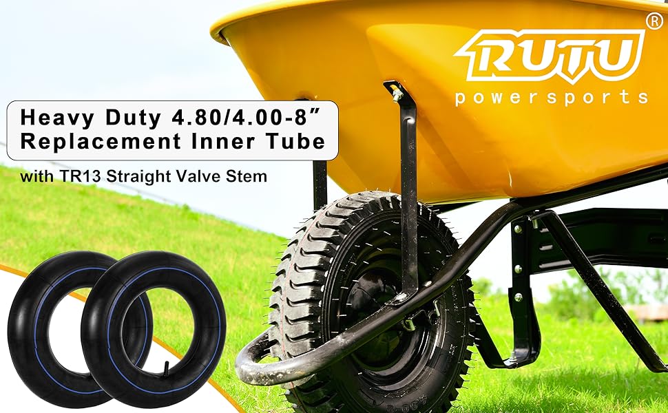 Amazon.com: 4.80/4.00-8 Inner Tube for Mowers, Hand Trucks, Dolly Wheelbarrows, Mini Bike, Yard ...