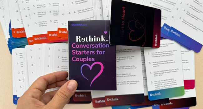 Amazon.com: QUOKKA Conversation Cards for Couples Game - Know Me Better Questions for Couples ...