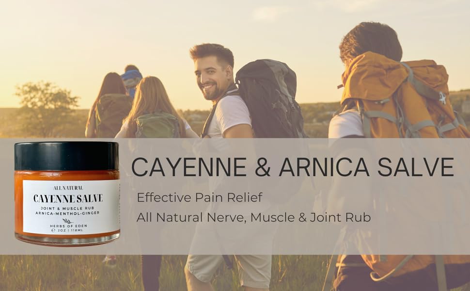 Amazon.com: Organic Cayenne Arnica Salve Rub for Muscle Joint and Nerve Neuropathy with ...