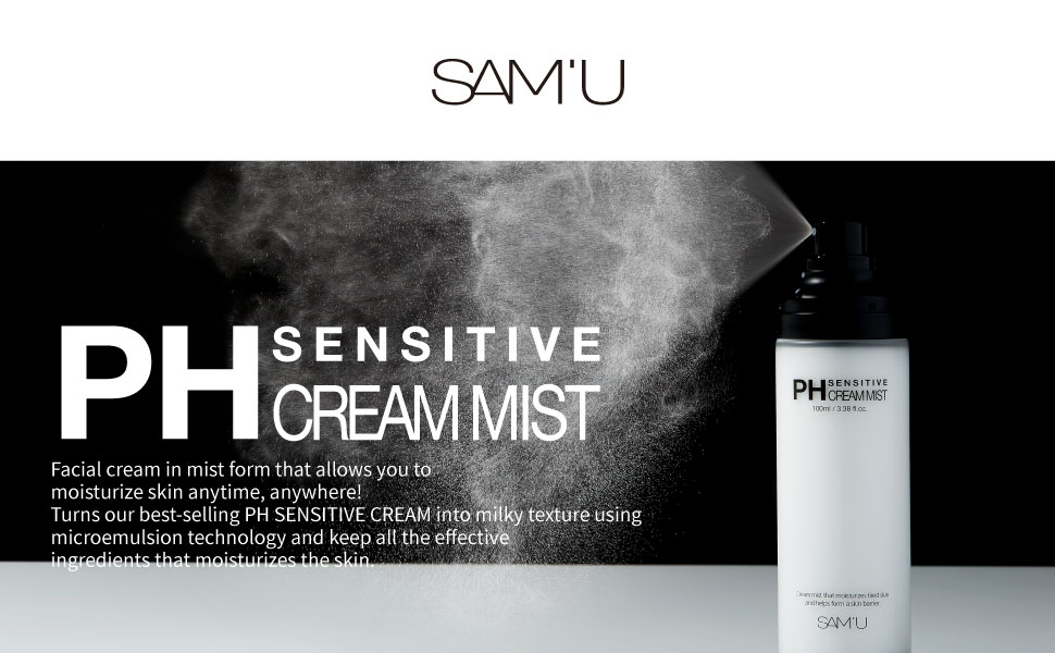 SAM’U PH Sensitive Cream Mist | PH Balance Cream Mist | Instant Moisturizing | Skin Radiance, 3. ...