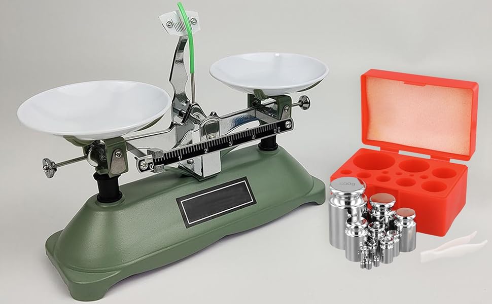 SEUNMUK 12 PCS Calibration Weights Set, Scale Weights Calibration with Tweezers Storage Box, M1 ...