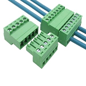 JHCBKFF 10 Set 2 Pin 3.81mm Pitch PCB Mount Screw Terminal Block ...