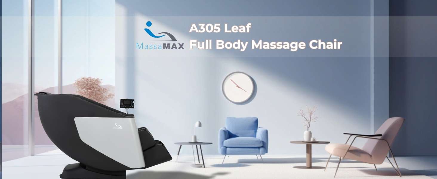 Amazon.com: MassaMAX A305 Massage Chair Full Body, Zero Gravity, 53.15" SL-Track Shiatsu Massage ...