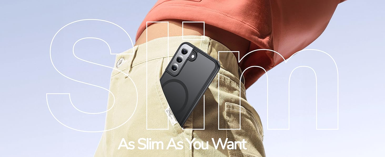 Amazon.com: FNDMIL [NO.1 Magnetic for Samsung Galaxy S22 Case with MagSafe [Translucent Matte ...