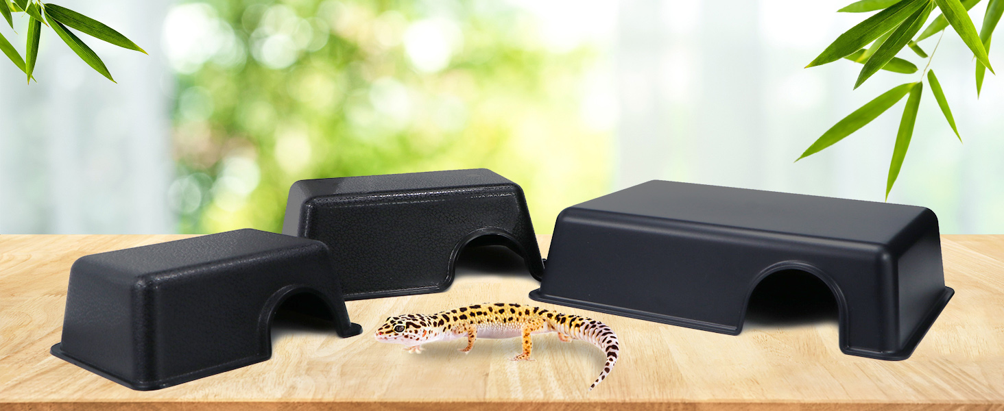 Amazon.com : Wontee Reptile Hide Box Snake Hide Reptile Hideout for ...
