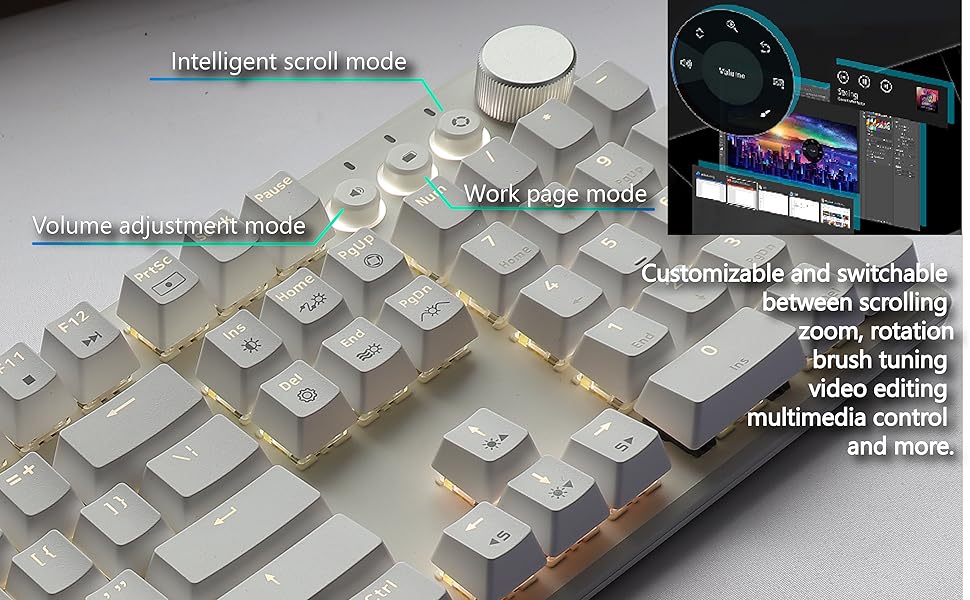 Amazon.com: i-rocks K74M Illuminated Mechanical Keyboard - with Gateron Hot Swappable Switches ...