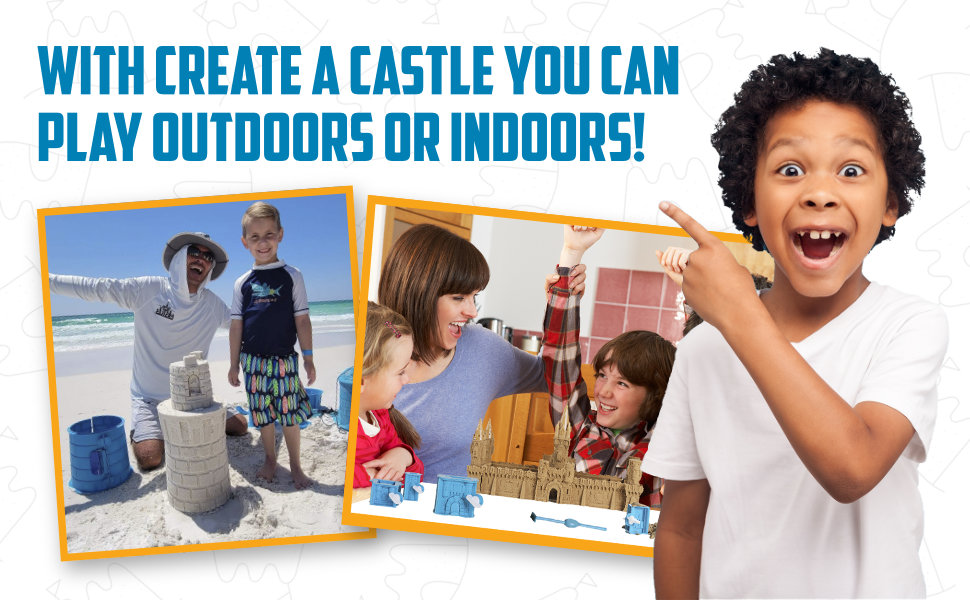 Amazon.com: Create A Castle Sandcastle Kit as Seen on Shark Tank, 5 ...