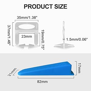 Tile Leveling System clips 1/16" Tile Leveler Spacers clips 1400pcs ...