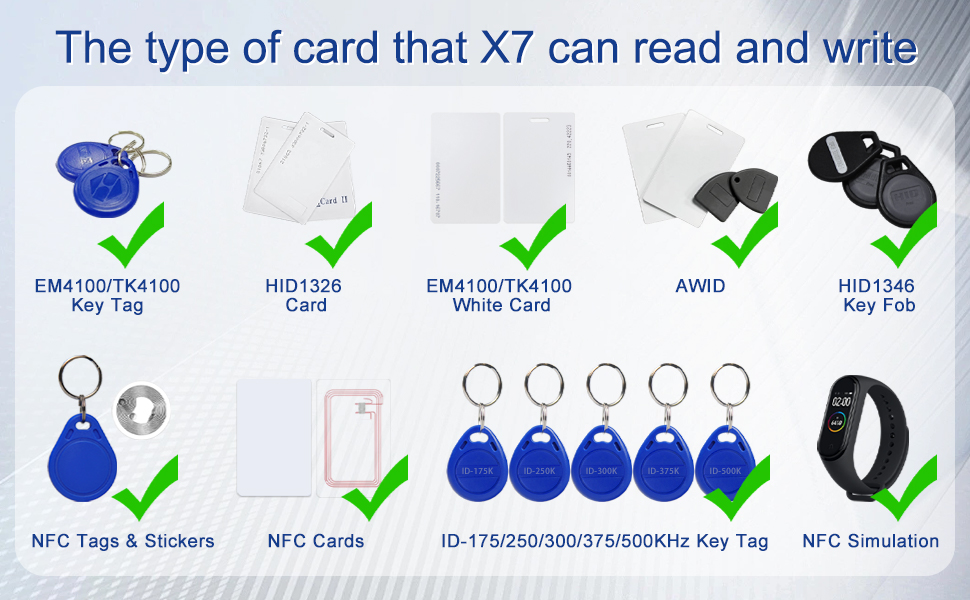 Amazon.com: XIXEI X7 NFC RFID Card Copier Reader Writer Duplicator for ...