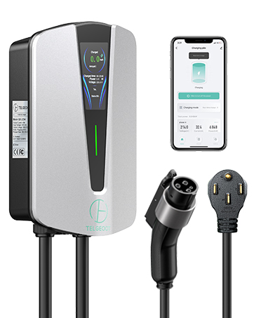 Amazon.com: TELGEOOT Level 2 EV Charger 48Amp, Indoor/Outdoor Electric Car Charger EVSE SAE ...
