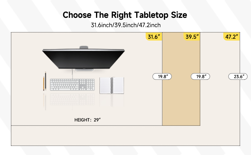 HDHNBA 31.4" Modern Folding Desk - No Assembly Computer Table, Space ...