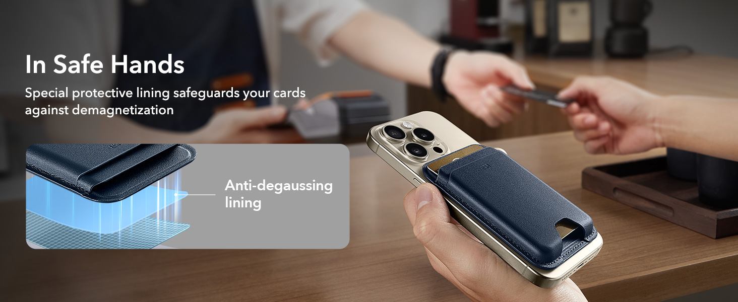 Amazon.com: ESR for MagSafe Wallet, 5-Card Holder, Magnetic Wallet for iPhone, RFID Blocking ...