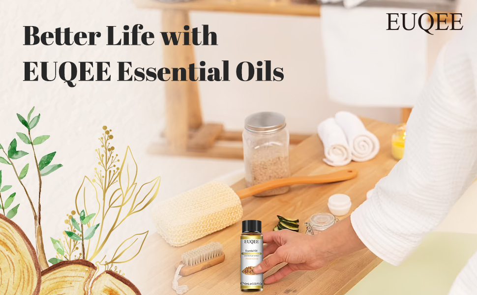 Amazon.com: EUQEE Woody Essential Oils Set of 6 Pure Essential Oil Gift Set for Diffusers ...