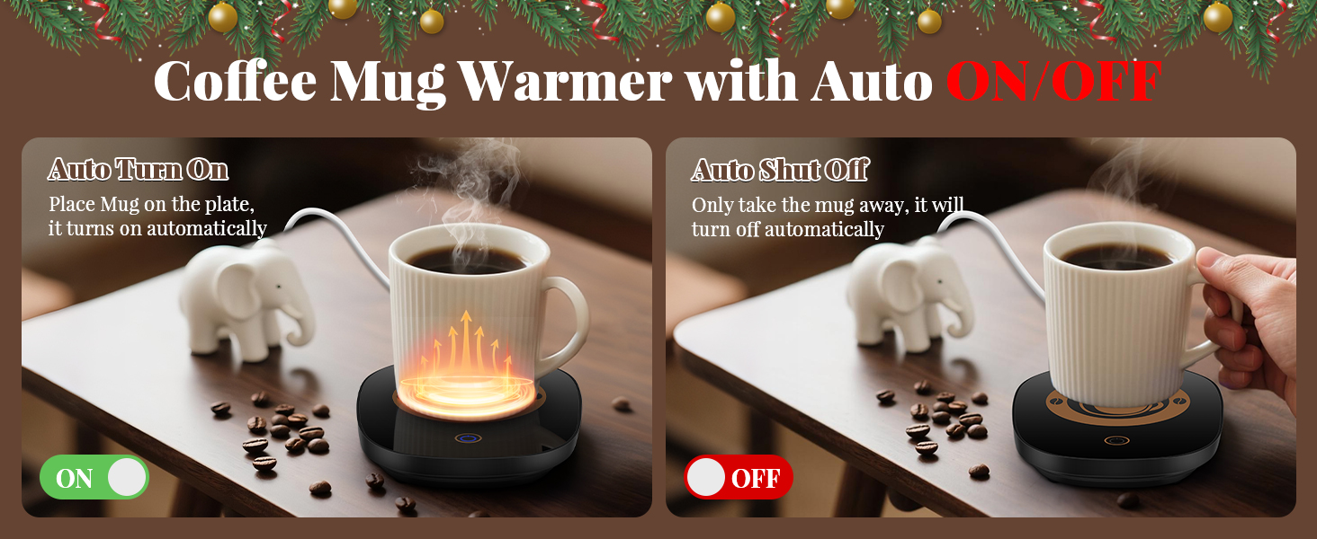 Amazon.com: Coffee Mug Warmer for Desk with Auto Shut Off, Coffee Warmer with Auto Shut Off for ...