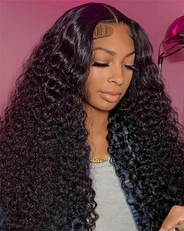 Amazon.com : Zumuer 24 Inch 13x6 Deep Wave Lace Front Wigs Human Hair Deep Wave Frontal Wig 13x6 ...