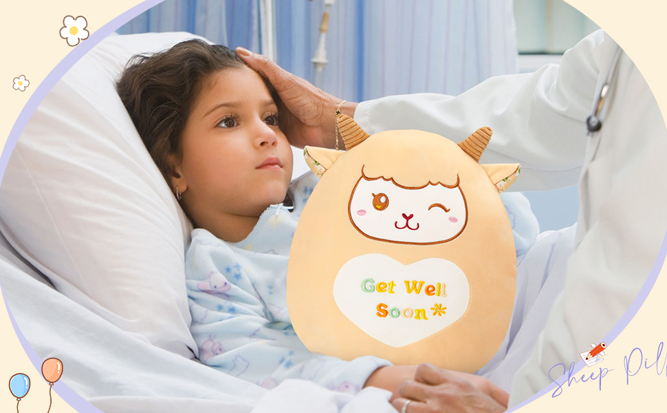Amazon.com: CozyWorld 12" Get Well Soon Sheep Lamb Plush Stuffed Animals Original Plushies Cute ...