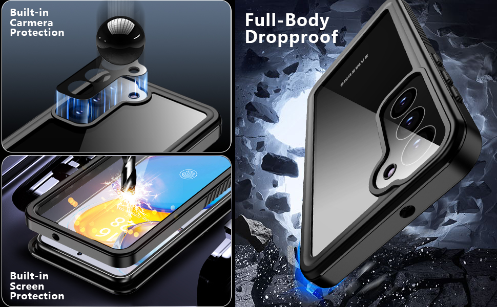 Amazon.com: Oneagle for Samsung Galaxy S23 Plus Case Waterproof,Shockproof [IP68 Waterproof ...