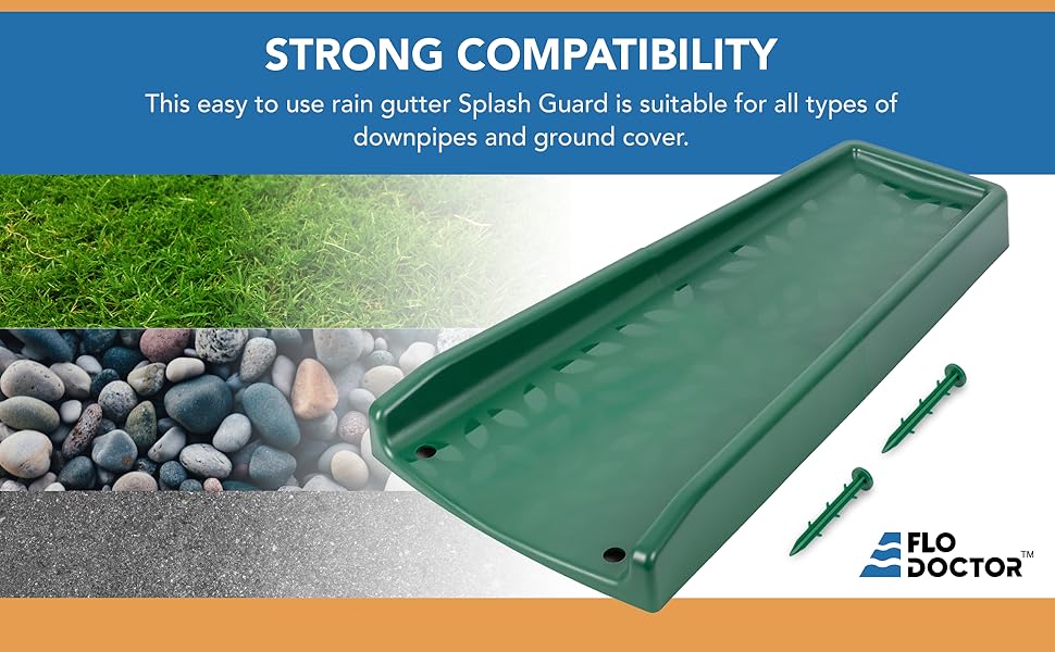 FloDoctor SplashGuard Downspout Splash Guard for Gutter | Rain Gutter ...