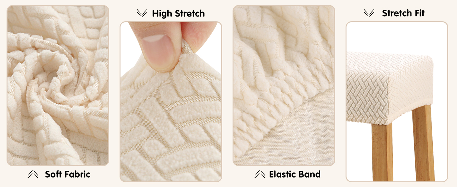 Amazon.com: YISUN Stool Covers Rectangle - 2 Pack Stretch Waterproof ...