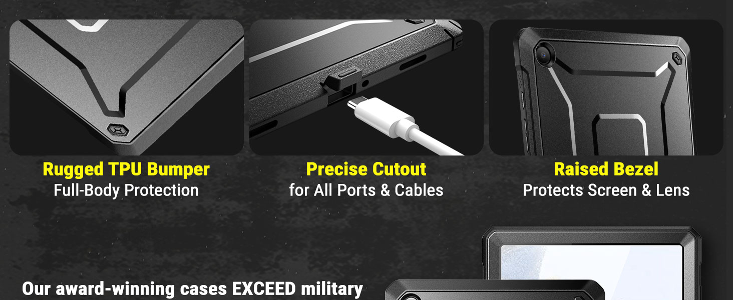 Amazon.com: SUPCASE for Samsung Galaxy Tab A9 Plus Case with Stand (Unicorn Beetle Pro), [Built ...